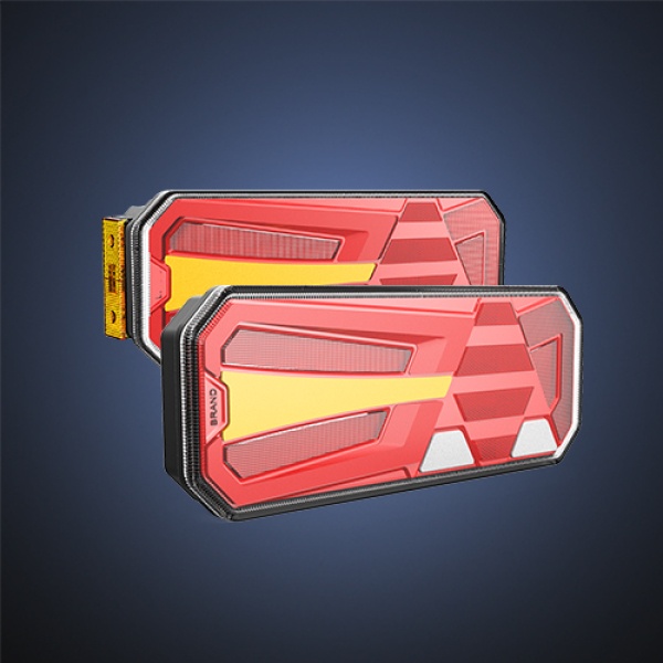 2 x LED Dynamic Indicator Light Tail Rear Lamp Trailer Truck 350mm 12v ...